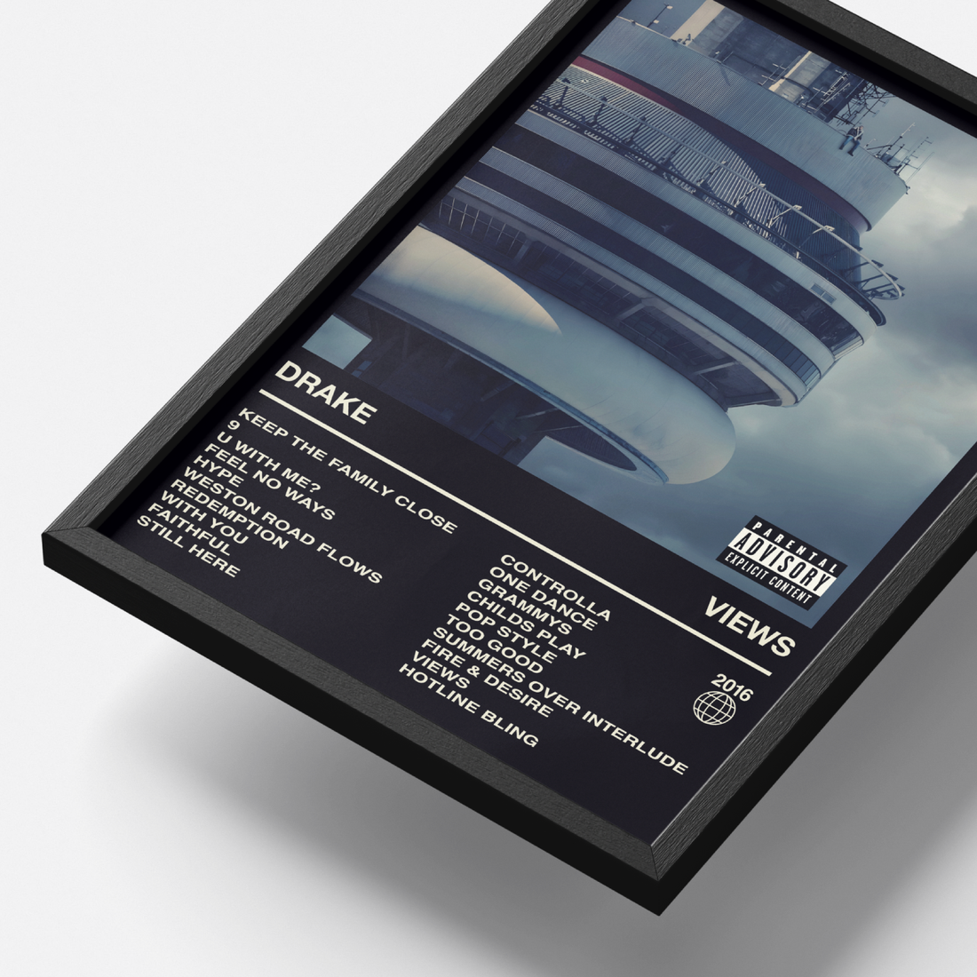 Drake Views Album Poster – Fly Prints LTD