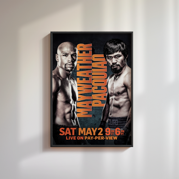 Floyd Mayweather vs Manny Pacquiao Boxing Poster – Fly Prints LTD