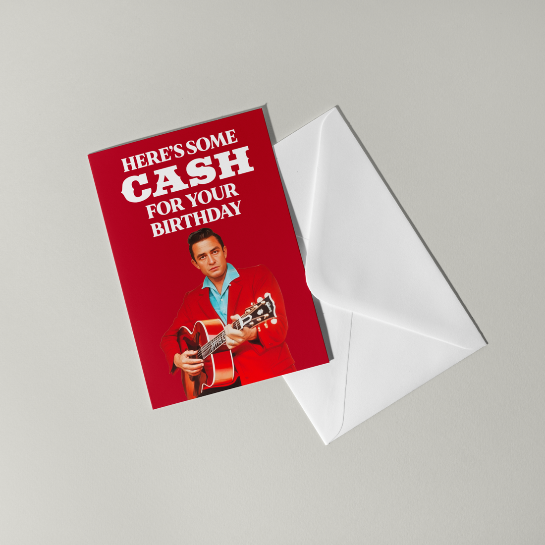 Johnny Cash Birthday Card – Fly Prints LTD