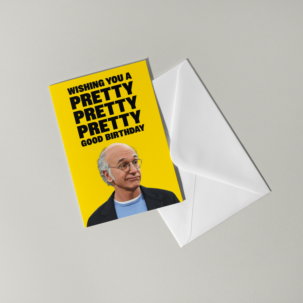 Larry David Birthday Card – Fly Prints LTD