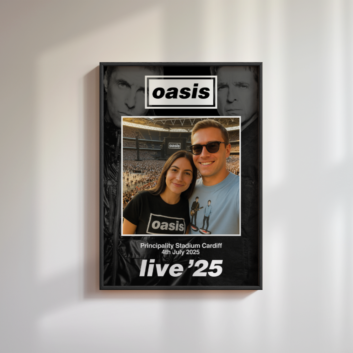 Oasis Live 25 Personalised Poster – Fly Prints LTD