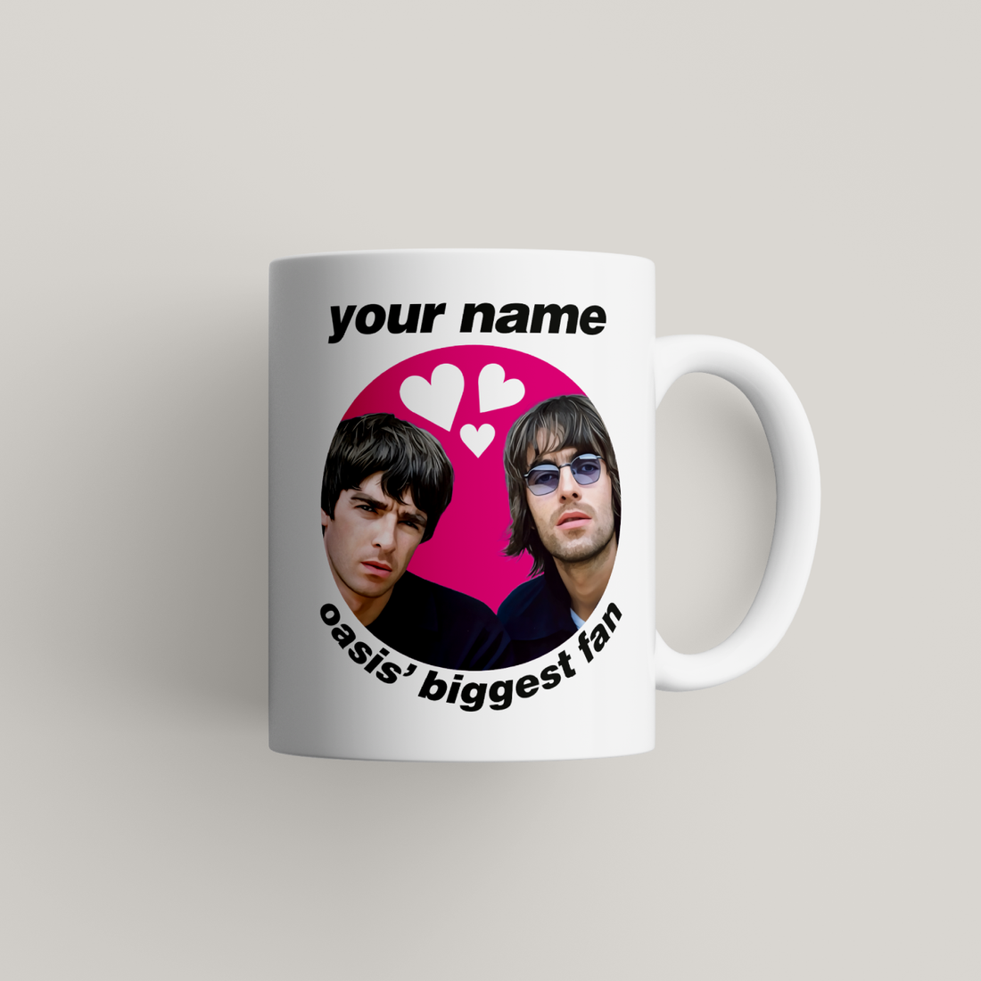 Oasis Personalised Mug – Fly Prints LTD