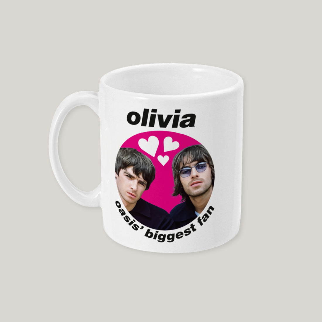 Oasis Personalised Mug – Fly Prints LTD
