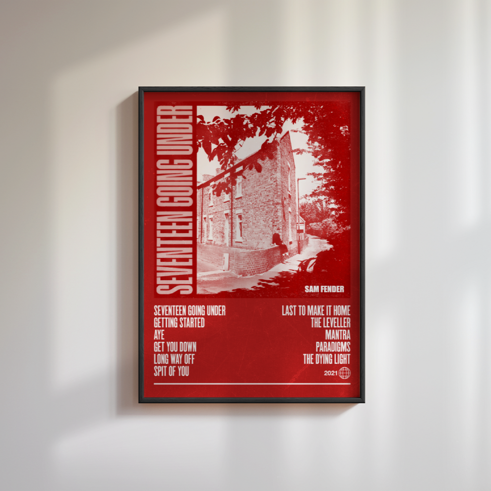 Sam Fender Seventeen Going Under Album Poster – Fly Prints LTD